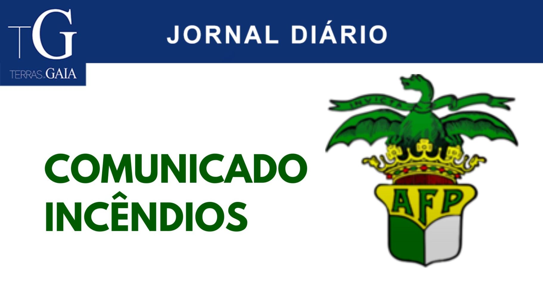 COMUNICADO OFICIAL AF PORTO – INCÊNDIOS | Terras de Gaia